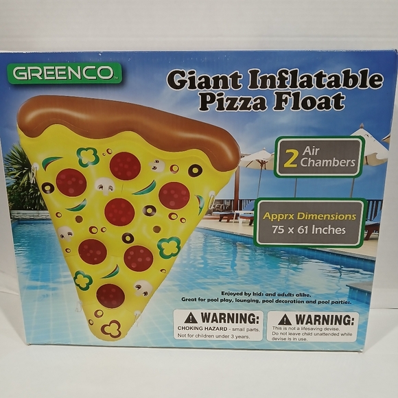 Greenco | Other | Greenco Giant Inflatable Pizza Float | Poshmark